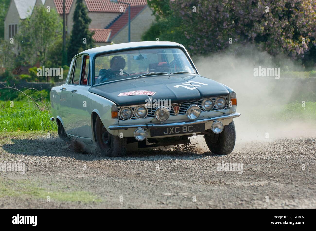 Factory team rally car - Rover 2000 or P6, classic British saloon car ...