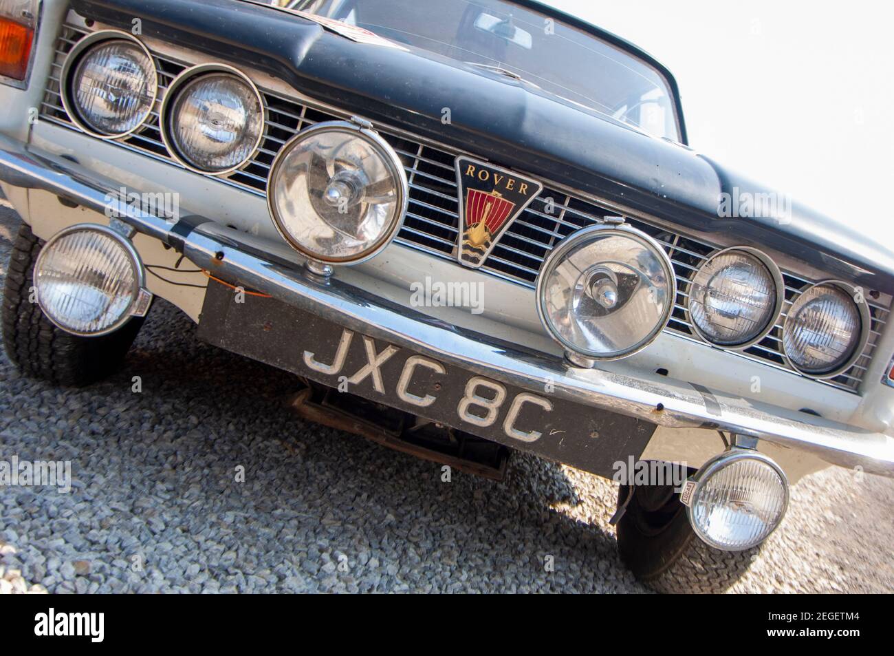 Factory team rally car - Rover 2000 or P6, classic British saloon car ...