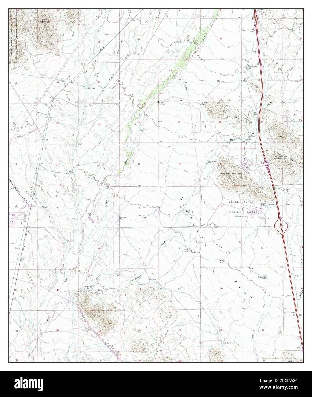Biscuit Flat, Arizona, map 1965, 1:24000, United States of America by ...