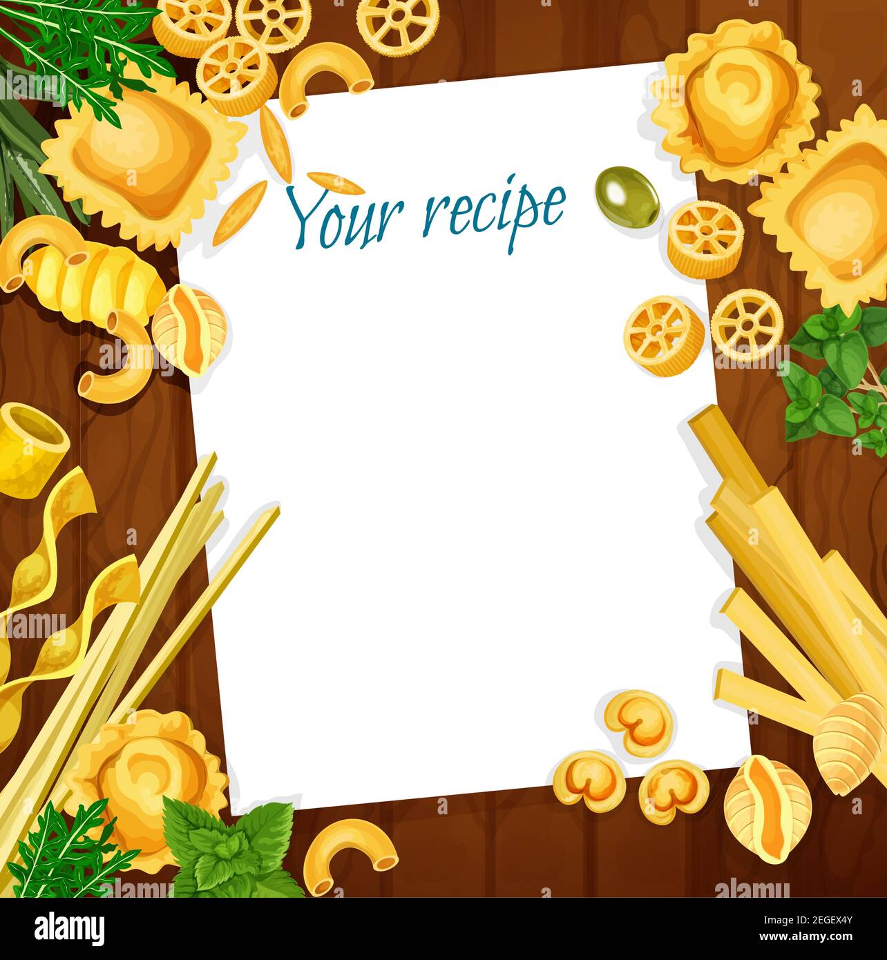 Blank Italian Menu