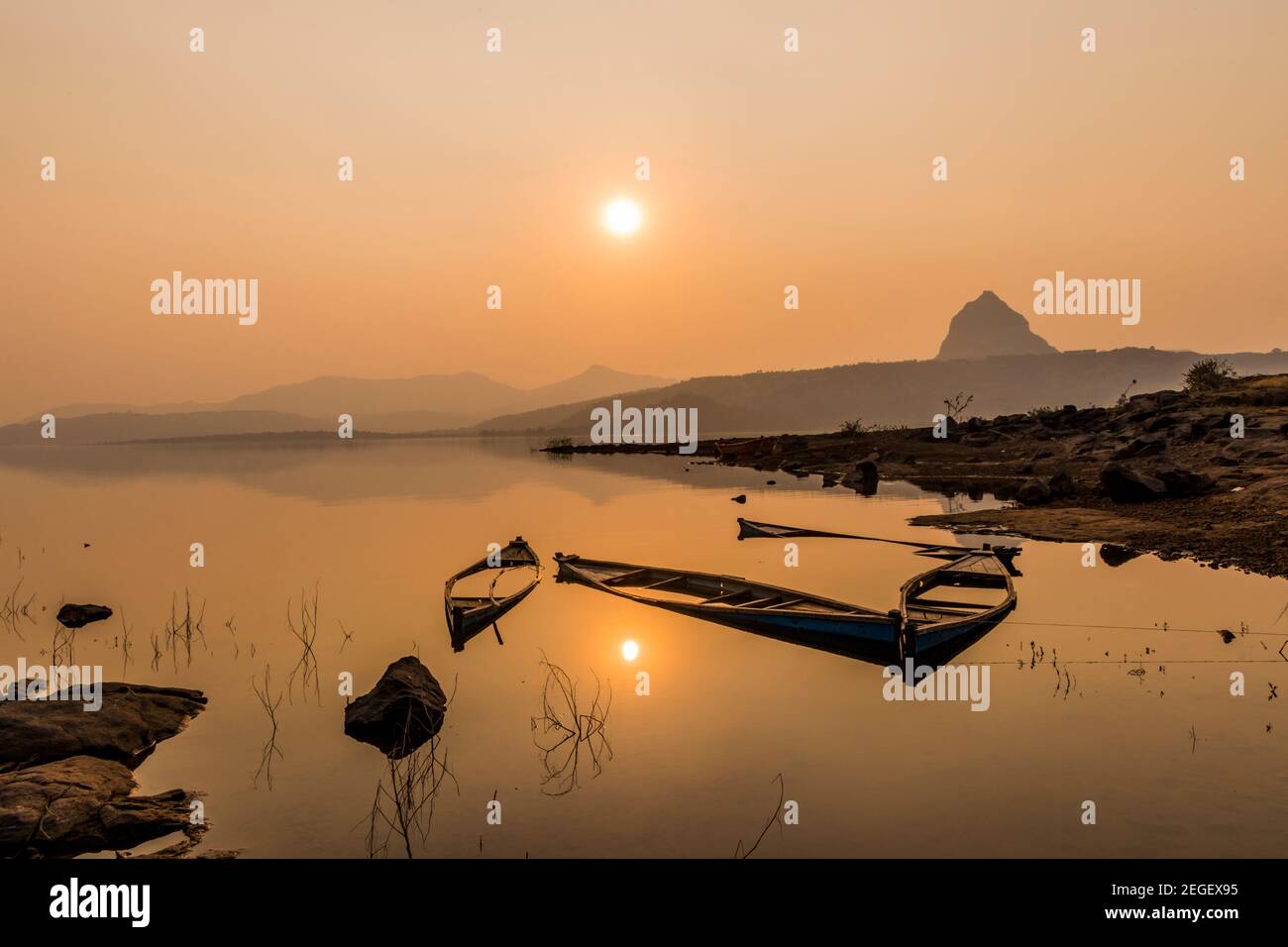 Various views of the Pawna Lake Stock Photo - Alamy