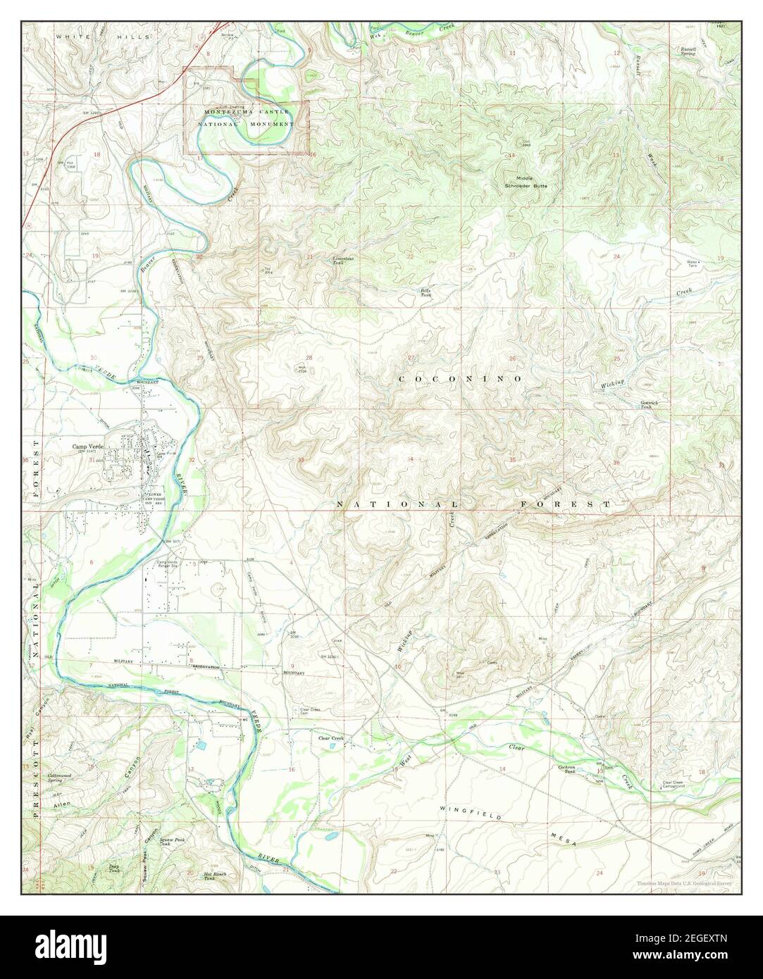 Map of camp verde hi-res stock photography and images - Alamy