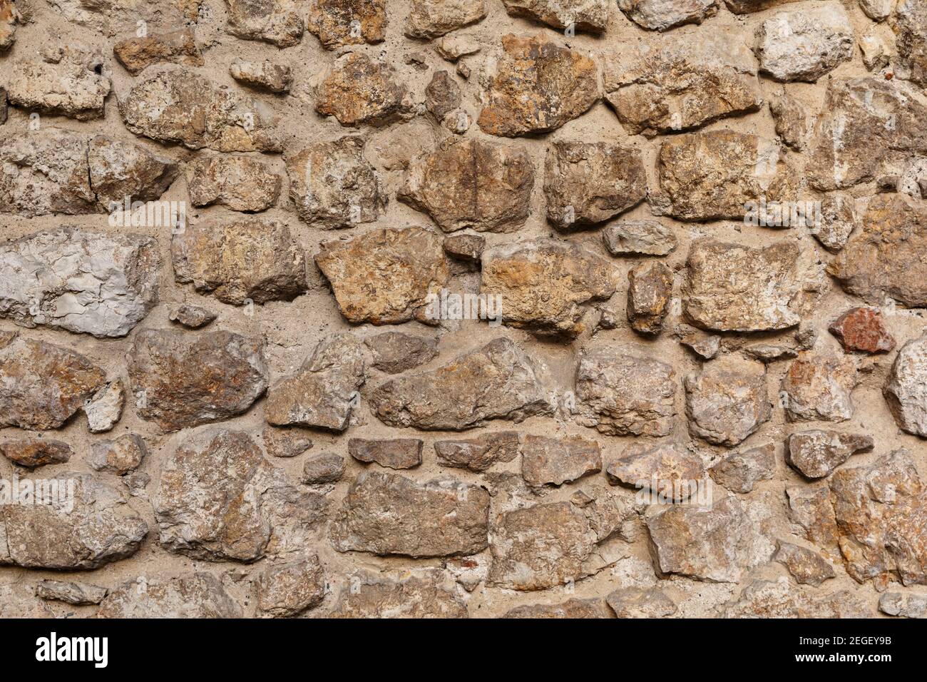 Close up of a brown stone wall. Old brickwork Stock Photo - Alamy