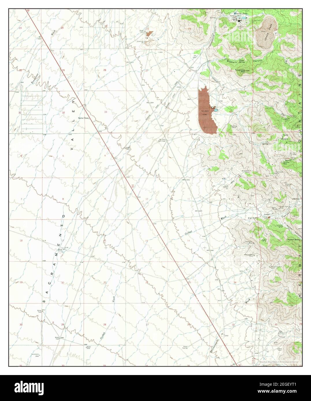 Cerbat, Arizona, map 1968, 1:24000, United States of America by ...