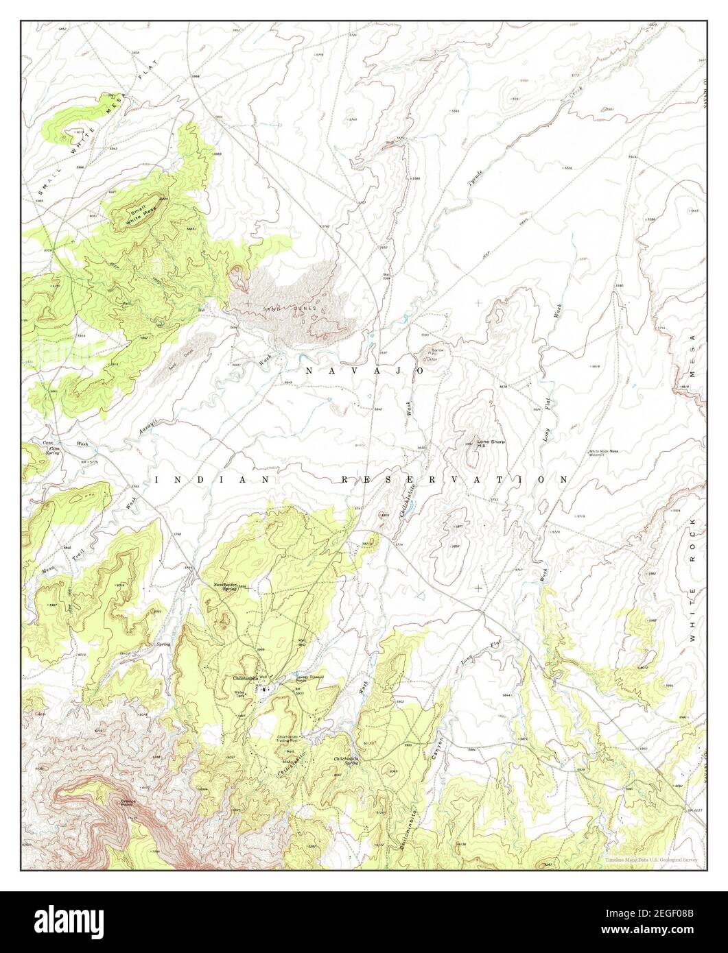 Chilchinbito, Arizona, map 1968, 1:24000, United States of America by ...