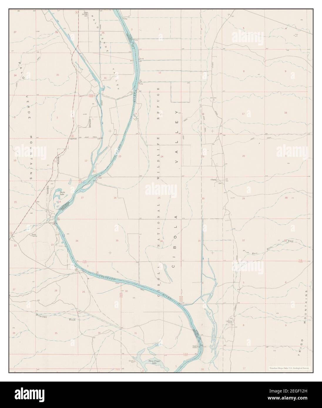Cibola, Arizona, map 1965, 1:24000, United States of America by ...