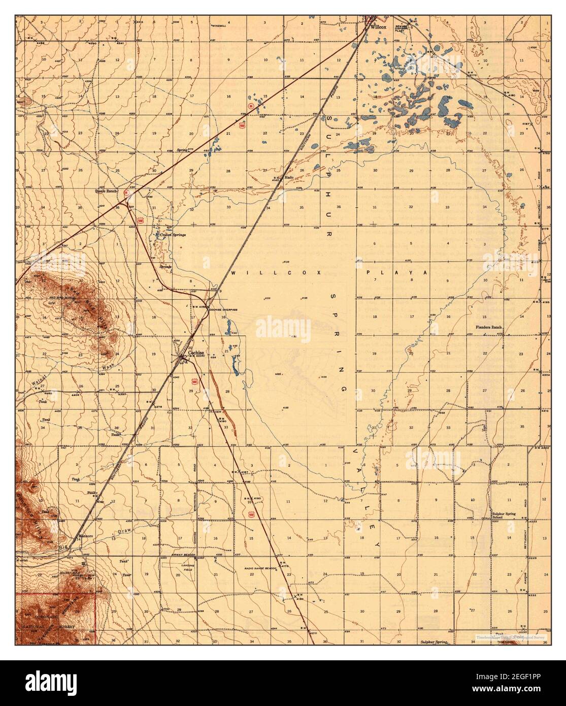 Cochise county map hi-res stock photography and images - Alamy