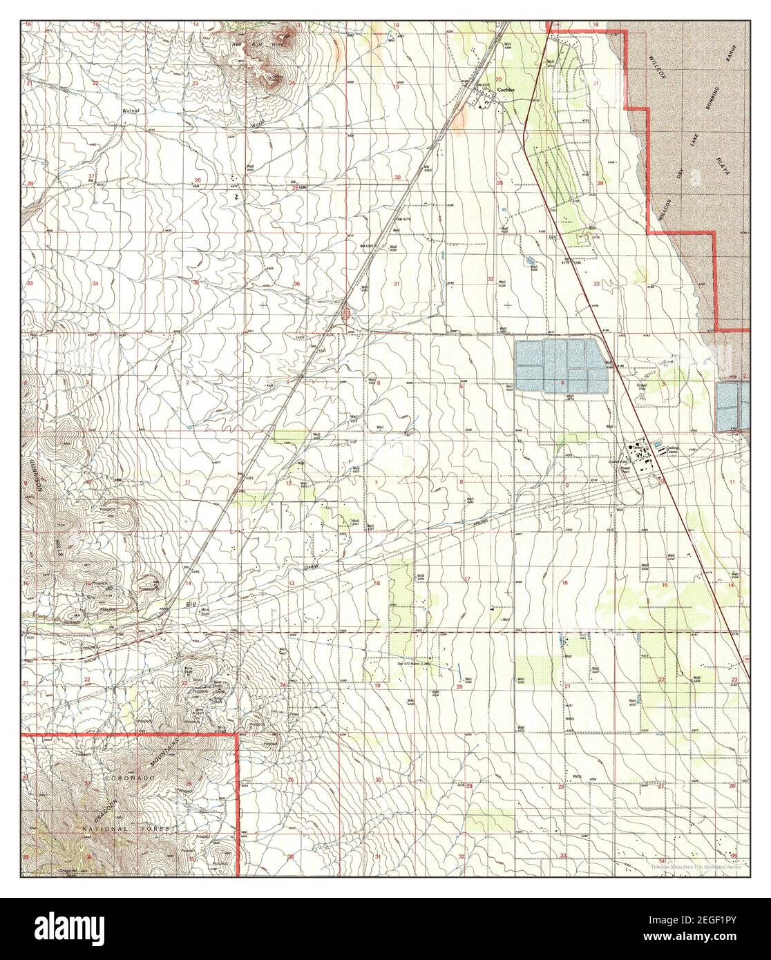 Cochise county map hi-res stock photography and images - Alamy