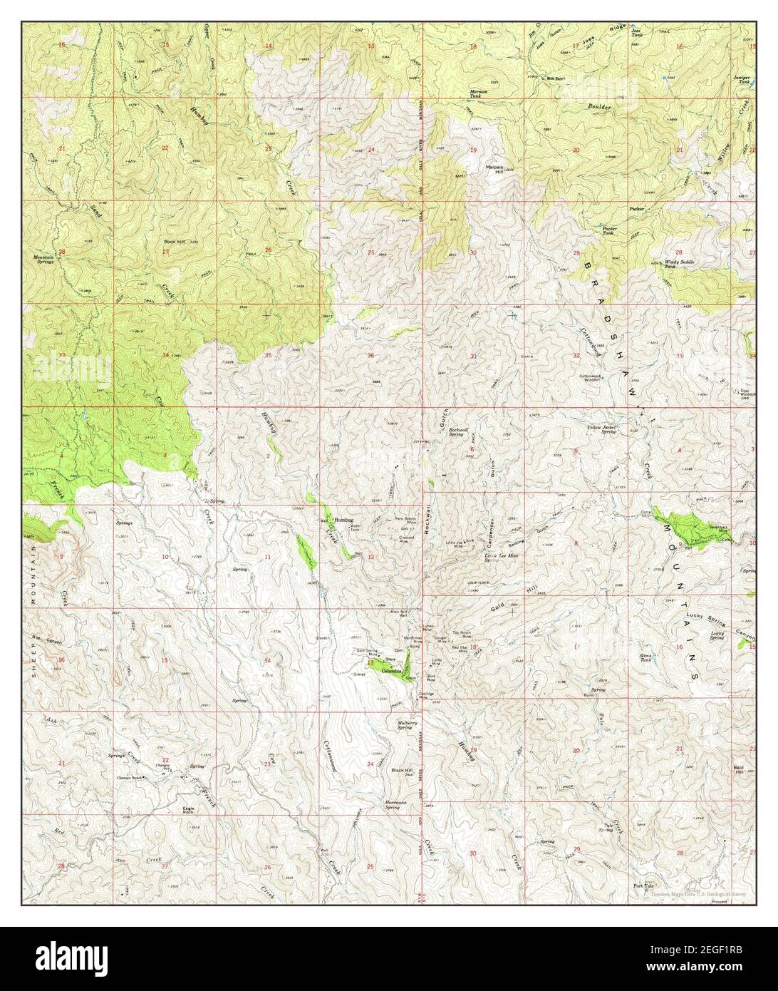 Columbia, Arizona, map 1969, 1:24000, United States of America by ...