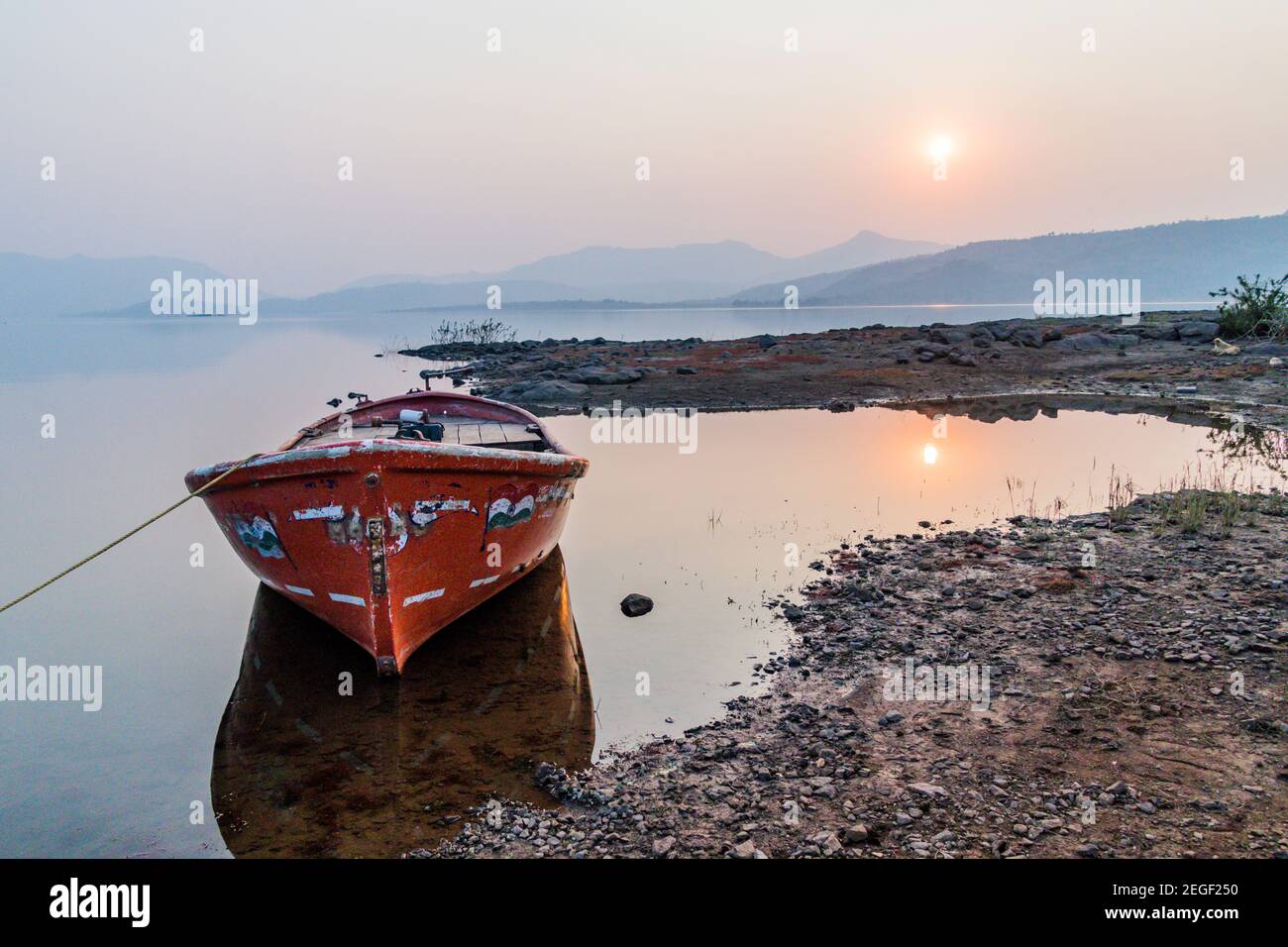 Various views of the Pawna Lake Stock Photo - Alamy