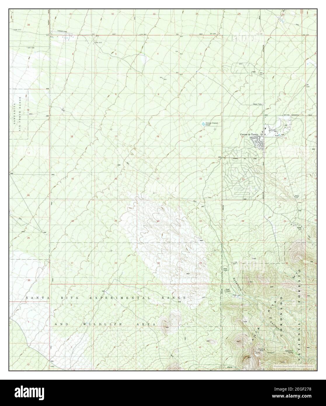 Corona De Tucson, Arizona, map 1981, 1:24000, United States of America ...