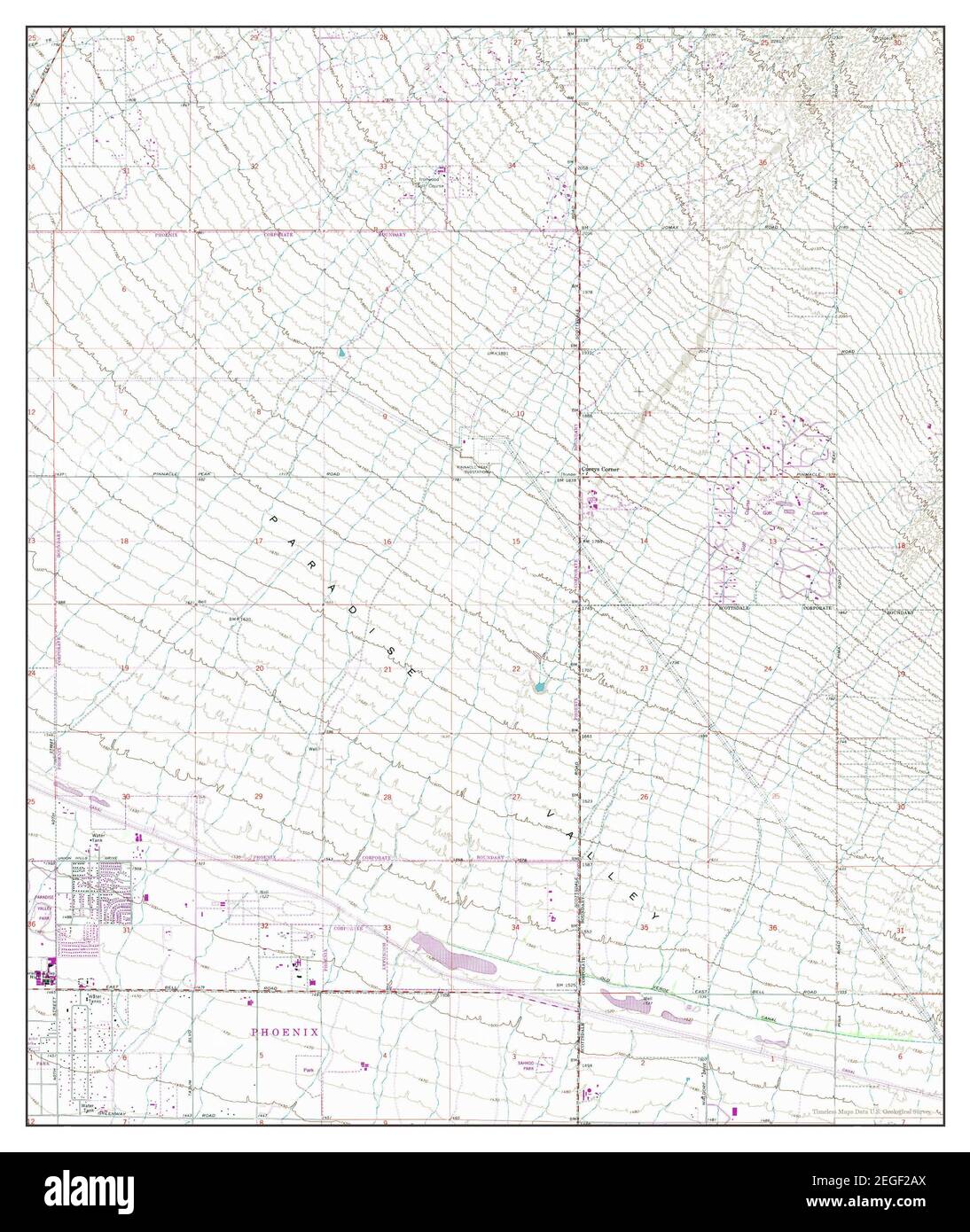 Currys Corner, Arizona, map 1964, 1:24000, United States of America by ...