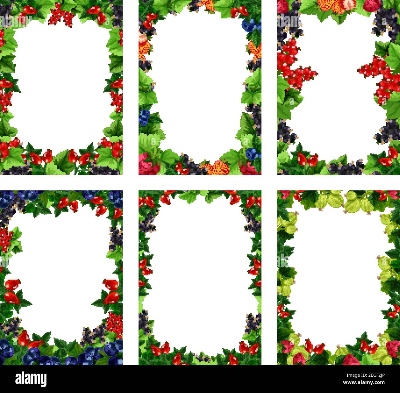 Berry posters templates for kitchen recipe or menu and farm market ...