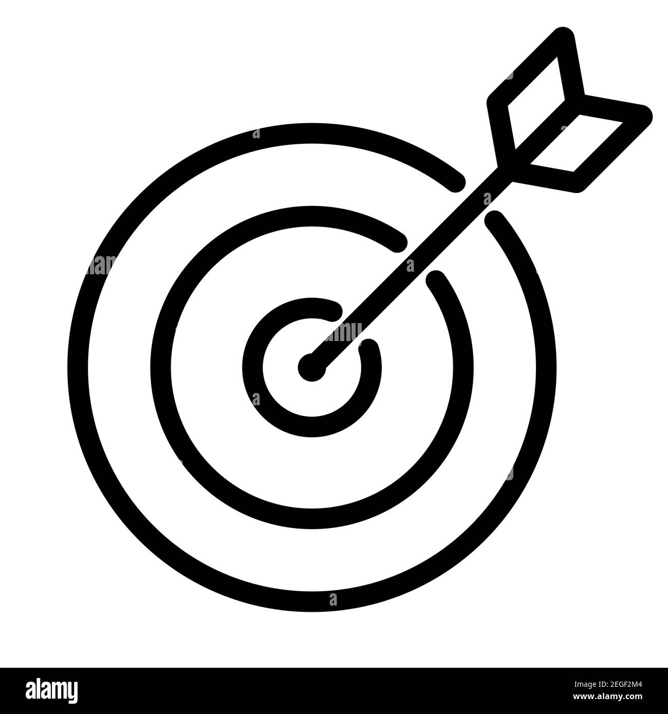 Simple Line Icon goal, target business sign. Vector Illustration Stock ...