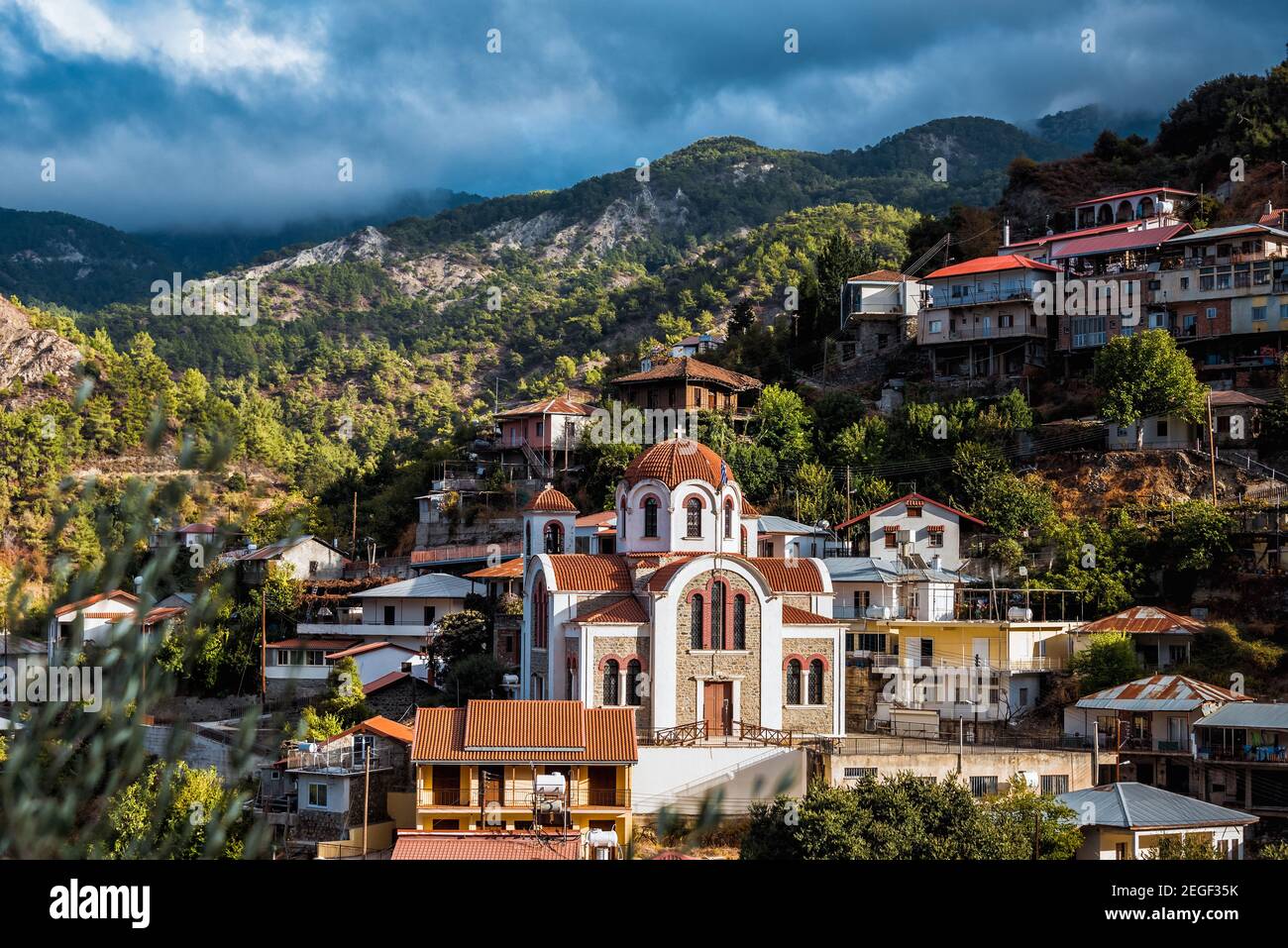 Moutoullas village. Nicosia District, Cyprus Stock Photo - Alamy