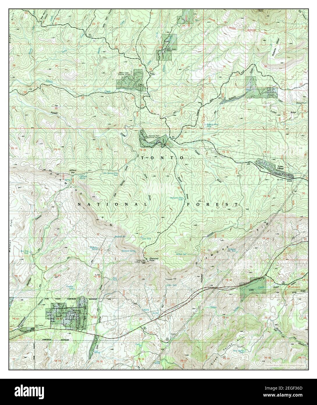 Diamond Point, Arizona, map 2004, 1:24000, United States of America by ...