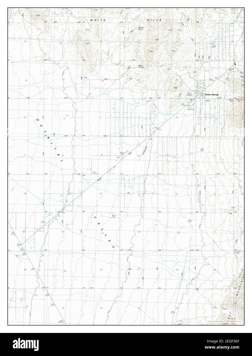 Dolan Springs, Arizona, map 1989, 1:24000, United States of America by ...
