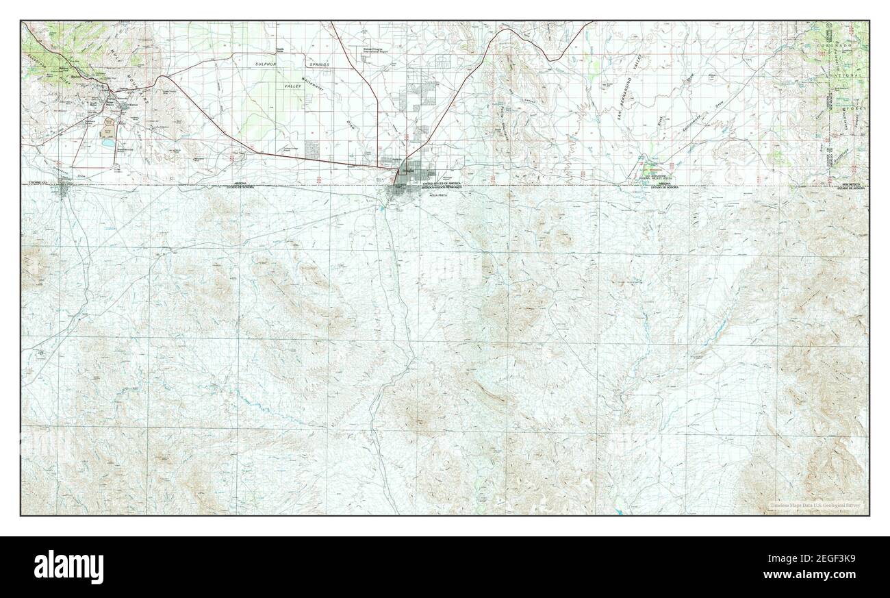 Douglas, Arizona, map 1994, 1:100000, United States of America by ...