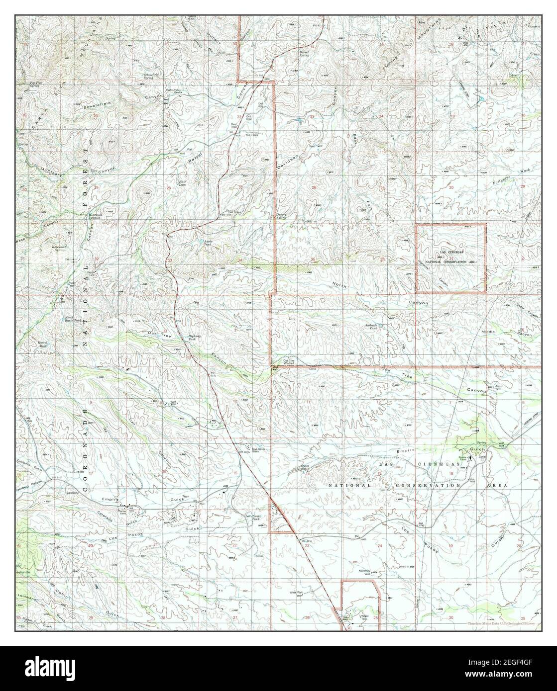 Empire Ranch, Arizona, map 1996, 1:24000, United States of America by ...