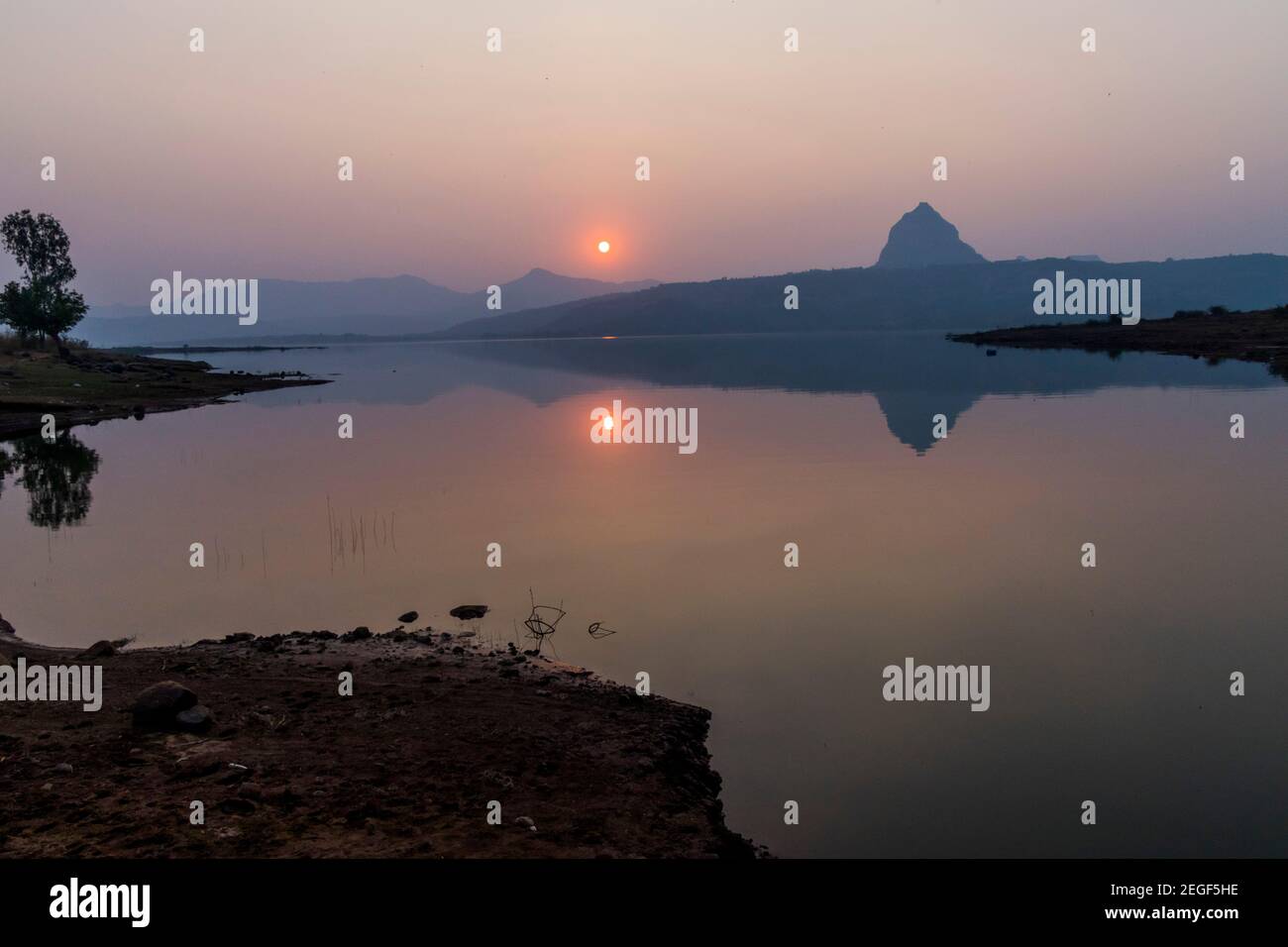 Various views of the Pawna Lake Stock Photo - Alamy