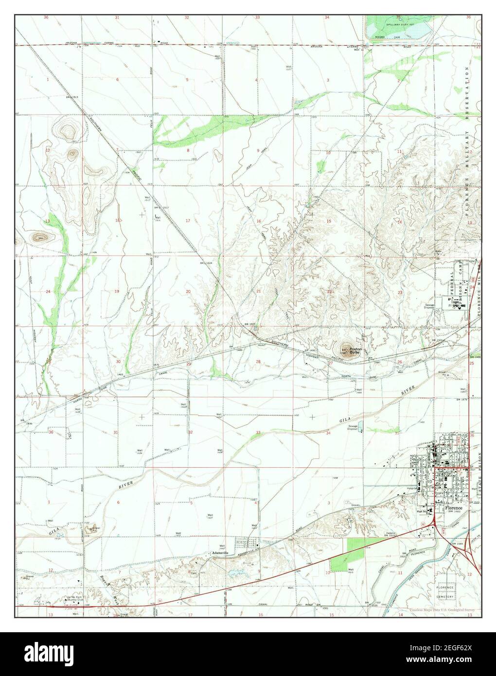 Vintage map of florence Cut Out Stock Images & Pictures - Alamy