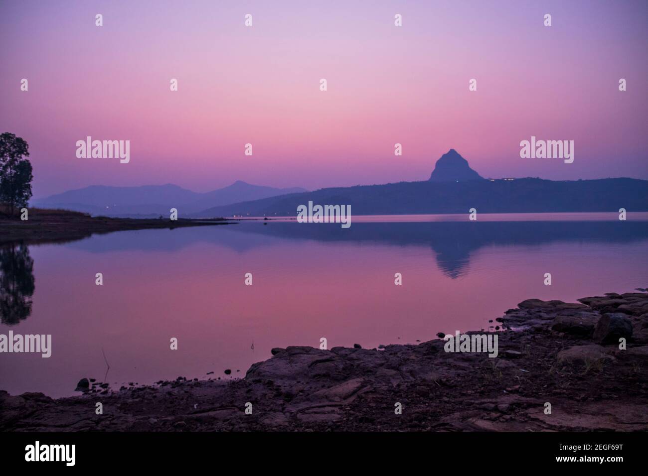 Various views of the Pawna Lake Stock Photo - Alamy