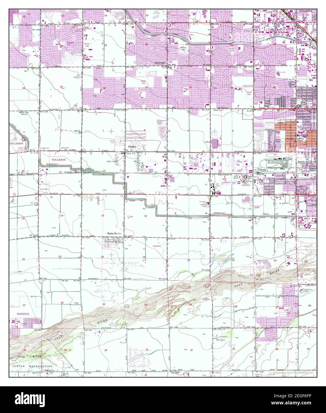 Map of fowler hi-res stock photography and images - Alamy