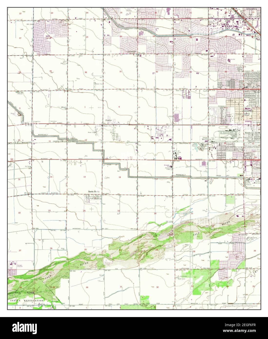 Map of fowler hi-res stock photography and images - Alamy