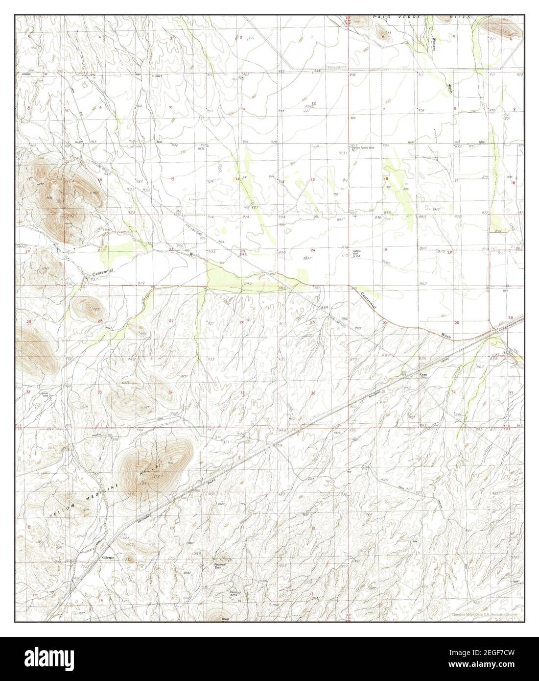 Gillespie, Arizona, map 1984, 1:24000, United States of America by ...
