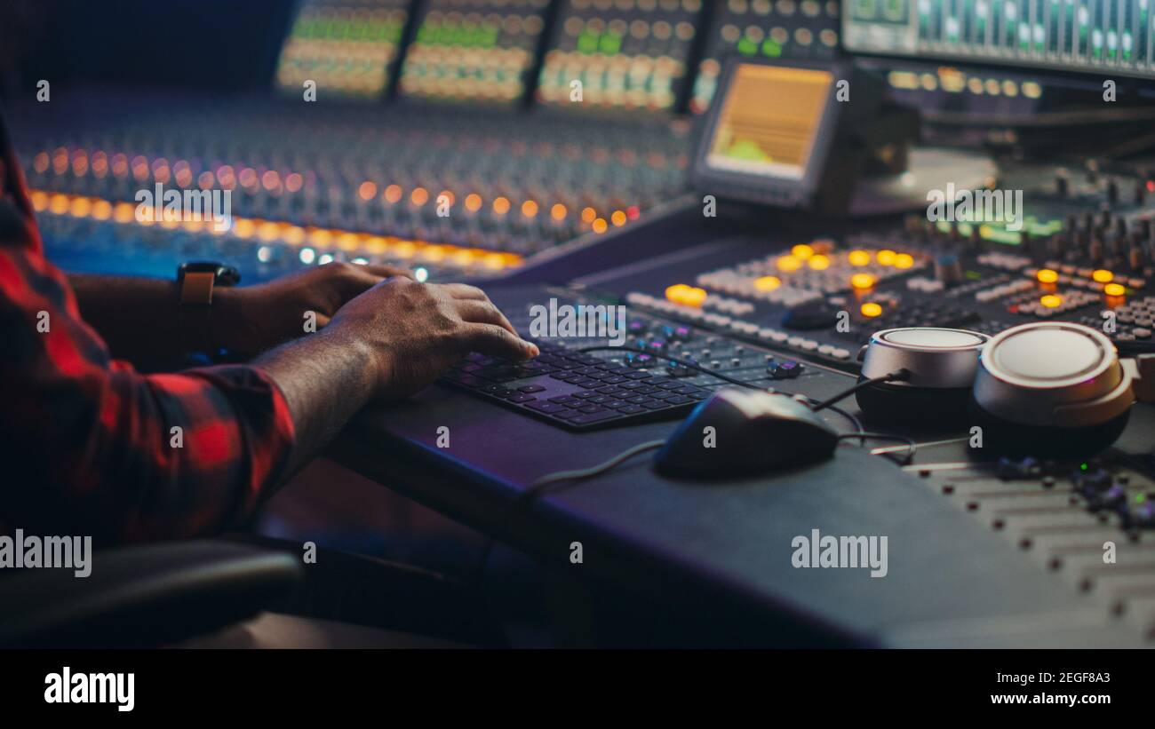 Music Creator, Musician, Artist Works in the Music Record Studio, Uses ...