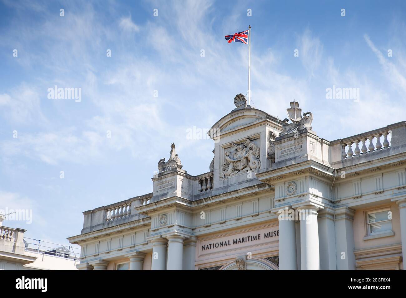 National Maritime Museum in Greenwich, London, United Kingdom Stock ...