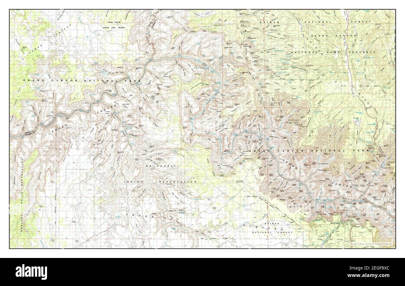 Old map of grand canyon hi-res stock photography and images - Alamy