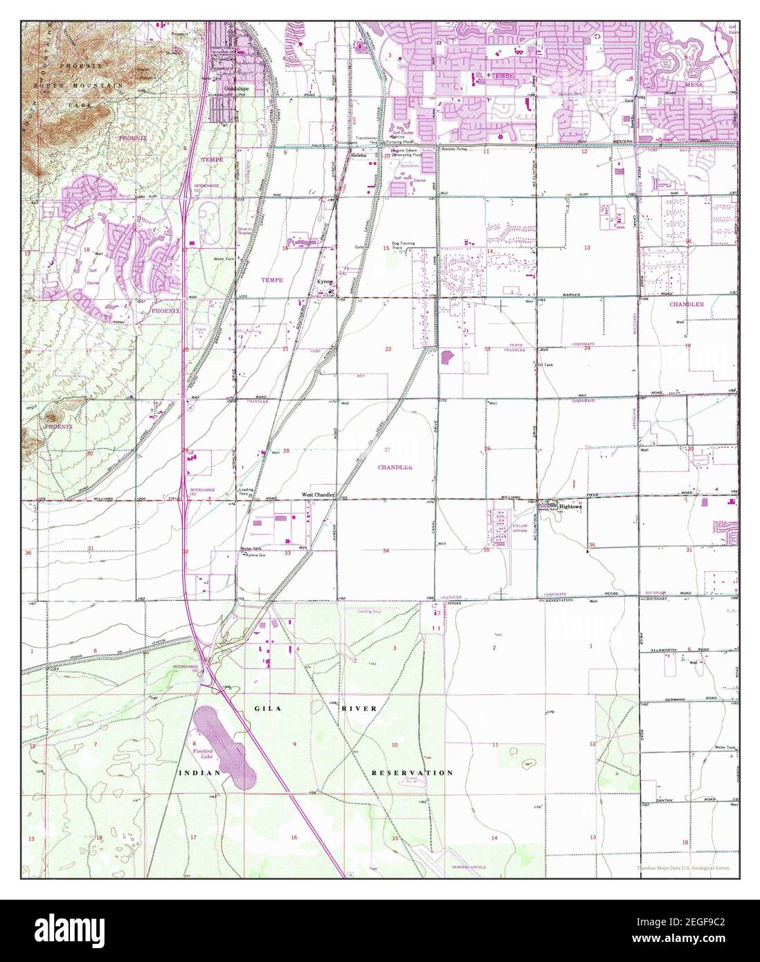 Guadalupe, Arizona, map 1952, 1:24000, United States of America by ...