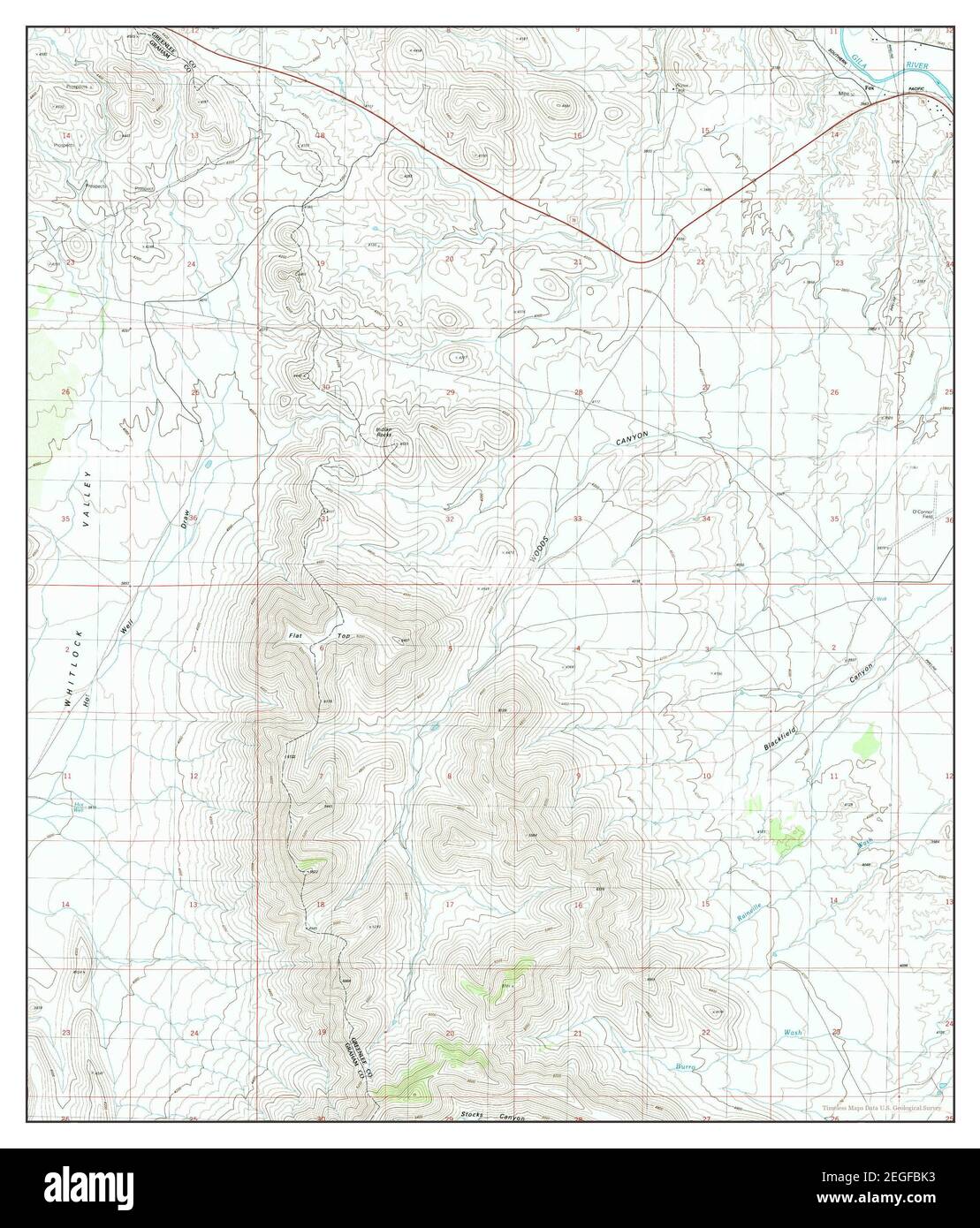 Hot Well, Arizona, map 1986, 1:24000, United States of America by ...