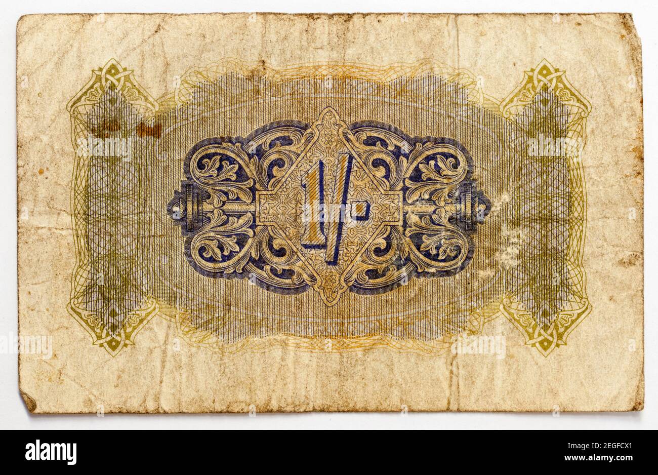 British Military Authority Bank Note - One Shilling Stock Photo - Alamy