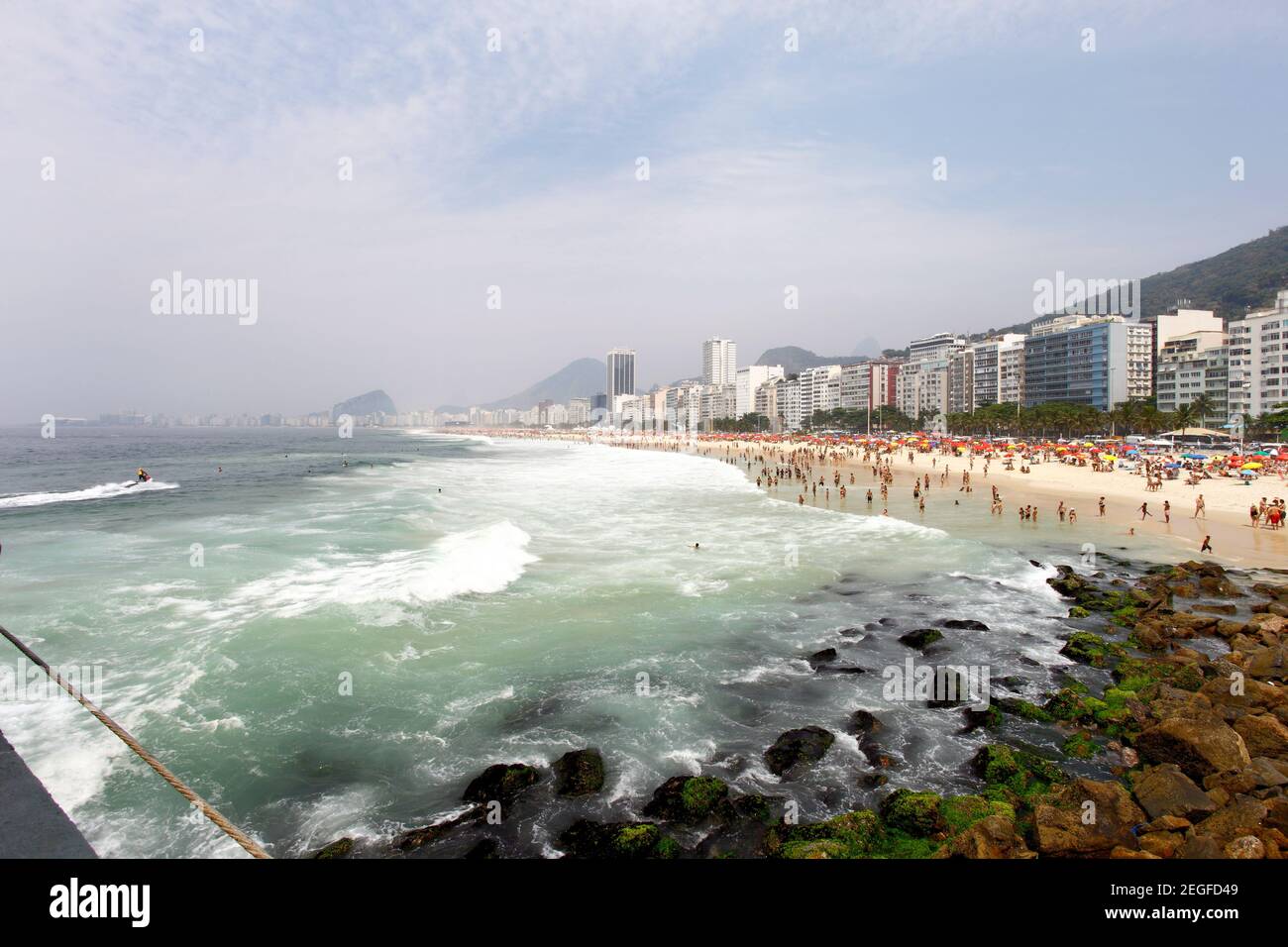 Rio de Janeiro, main tourist spot in Brazil, famous beaches, Copacabana ...