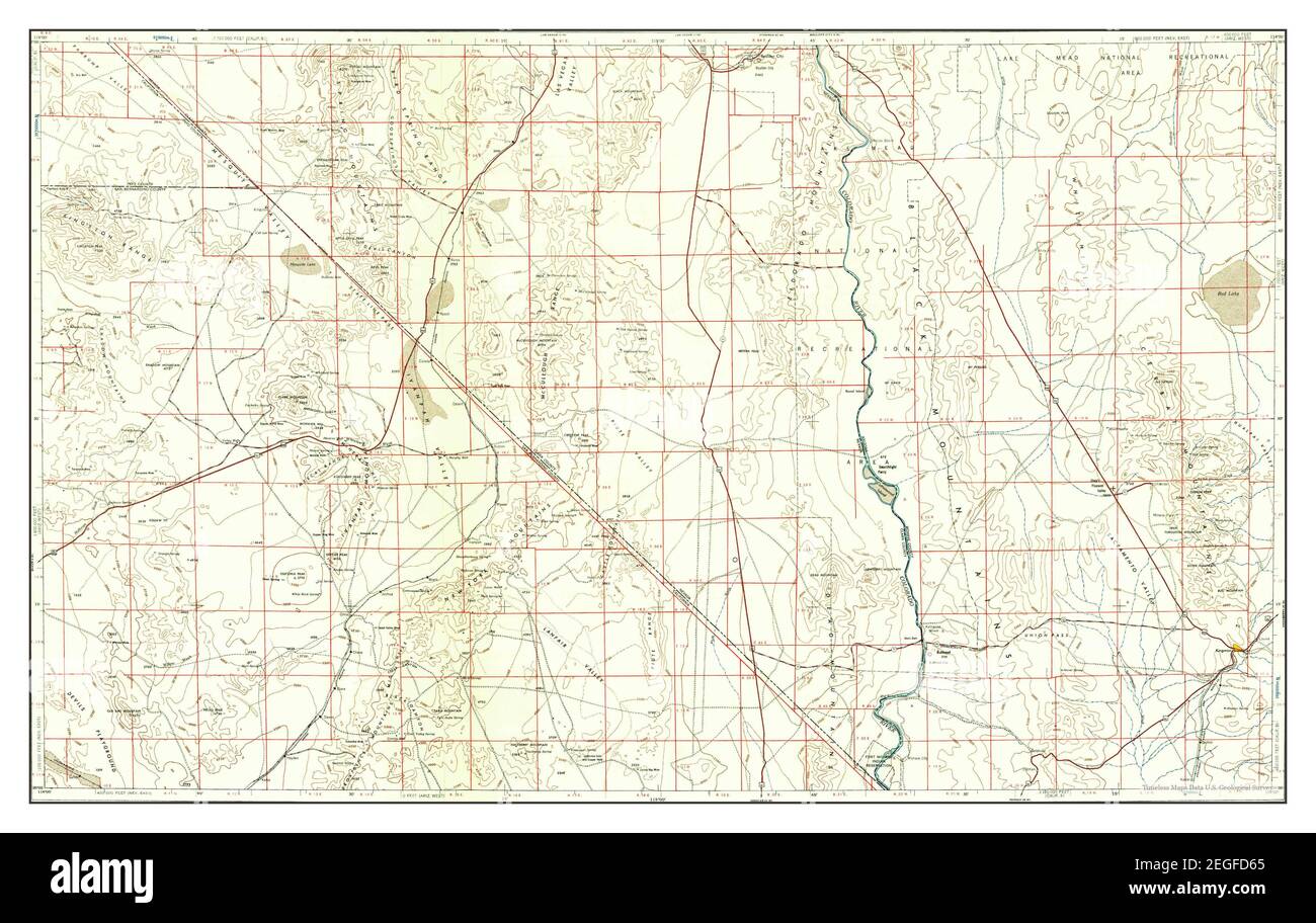 Kingman, Arizona, map 1958, 1:250000, United States of America by ...