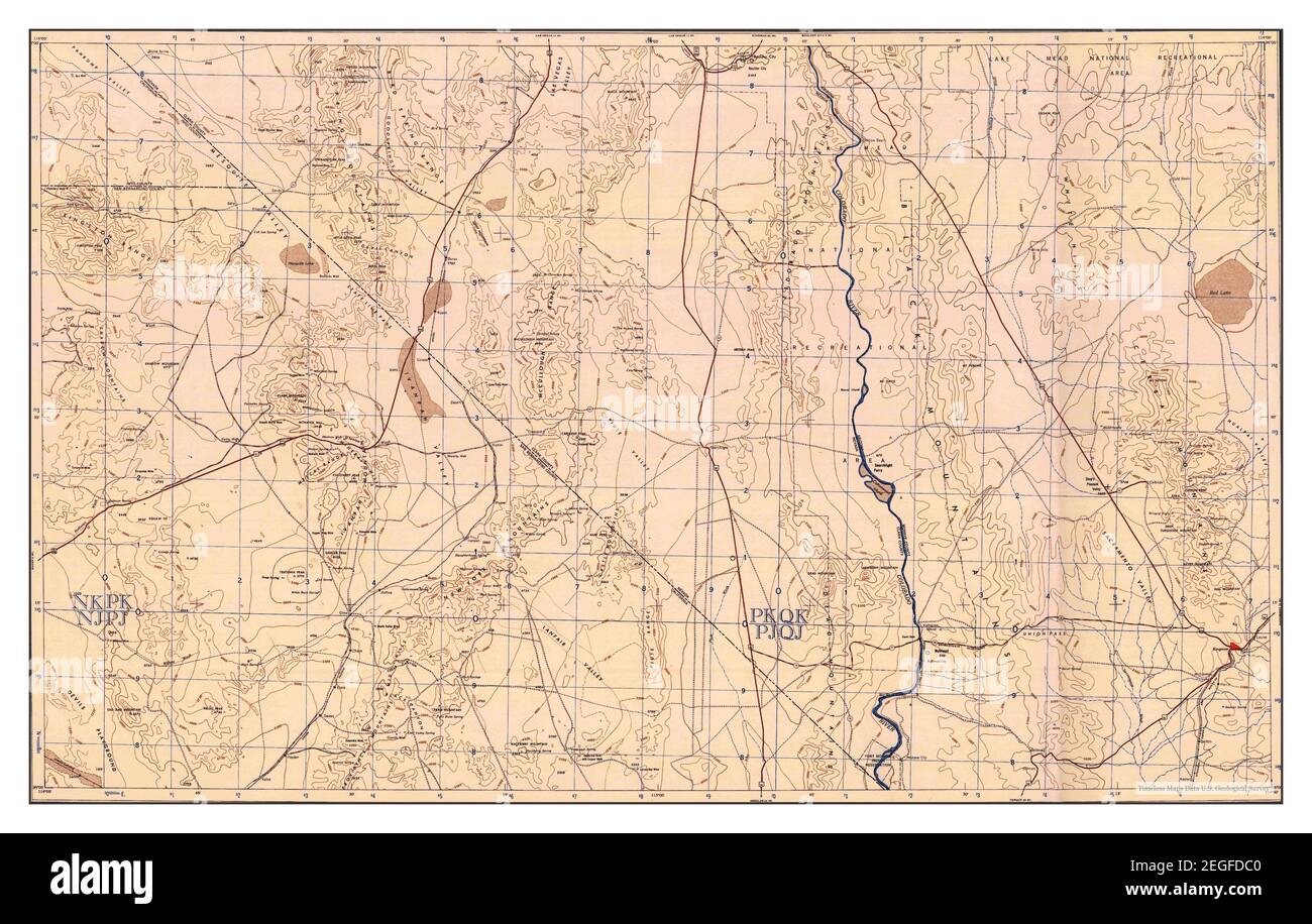 Kingman, Arizona, map 1958, 1:250000, United States of America by ...