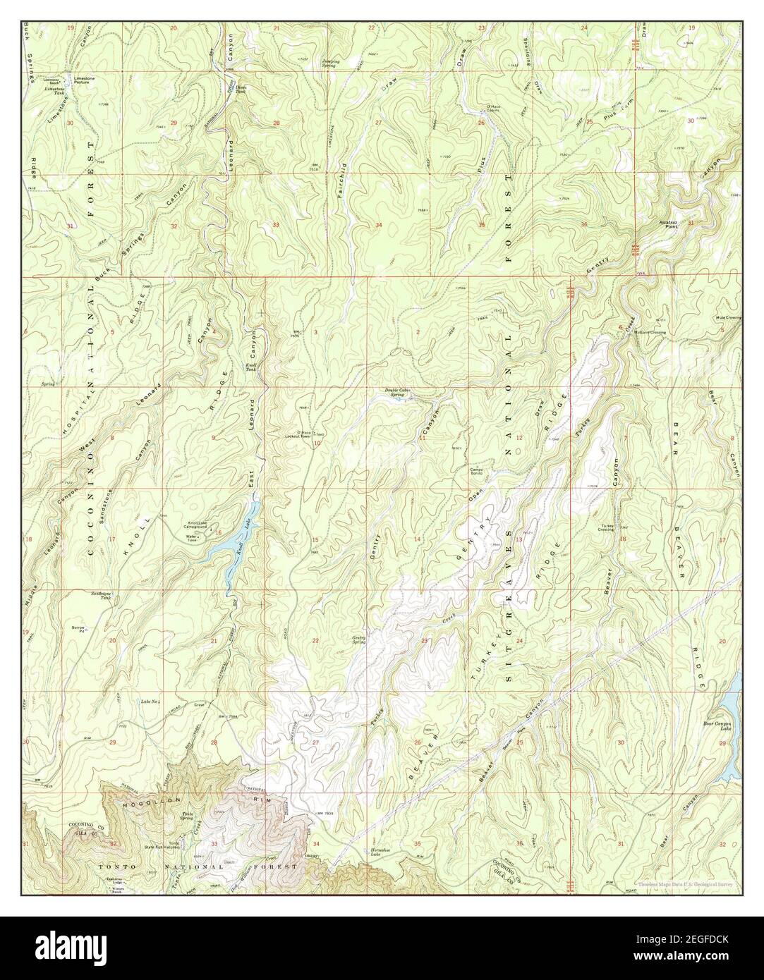 Knoll Lake, Arizona, map 1972, 1:24000, United States of America by ...