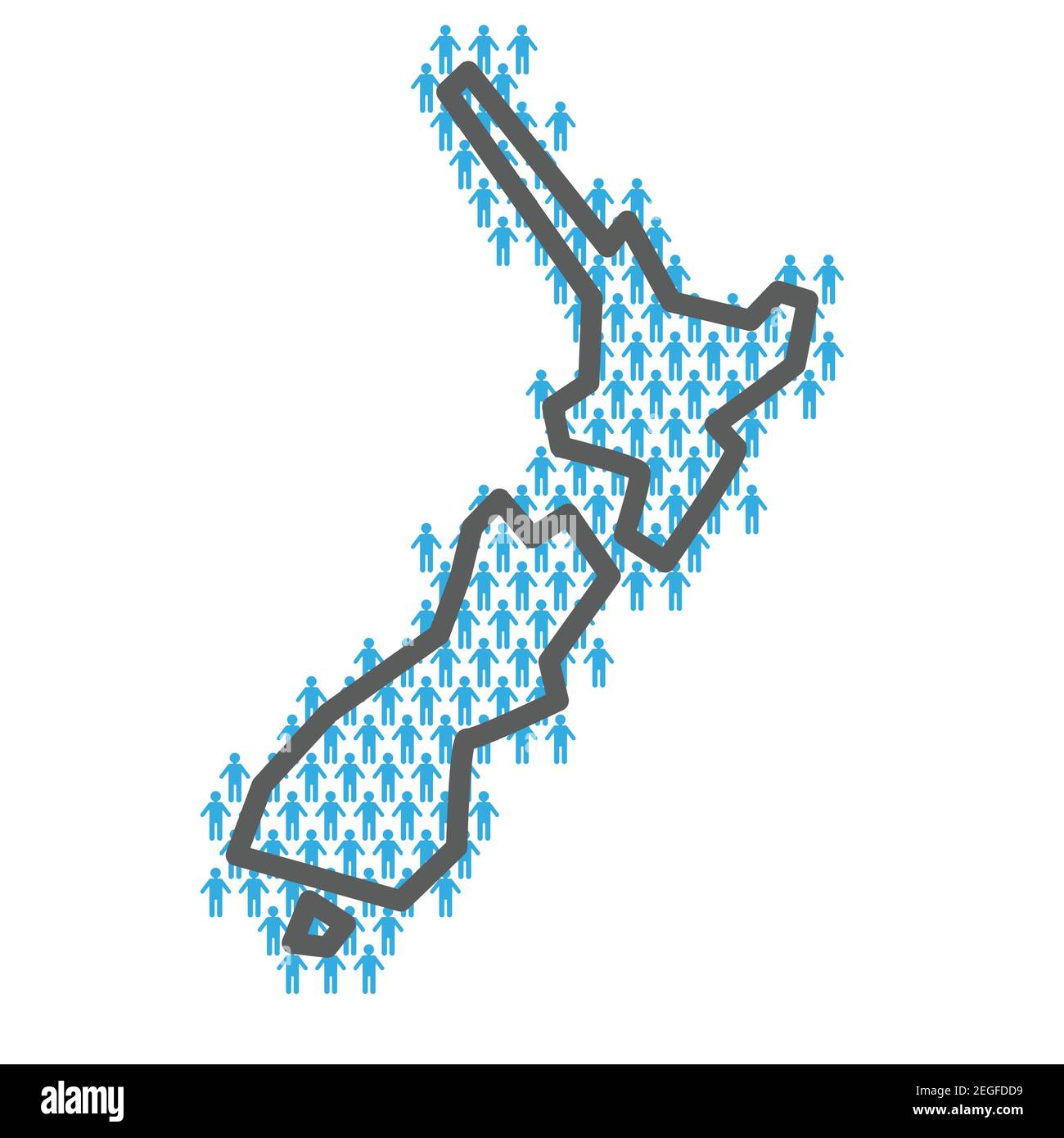Map of new zealand outline hi-res stock photography and images - Alamy
