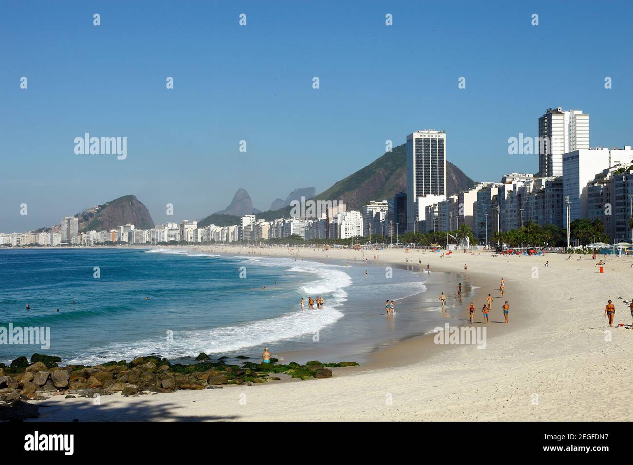 Rio de Janeiro, main tourist spot in Brazil, famous beaches, Copacabana ...