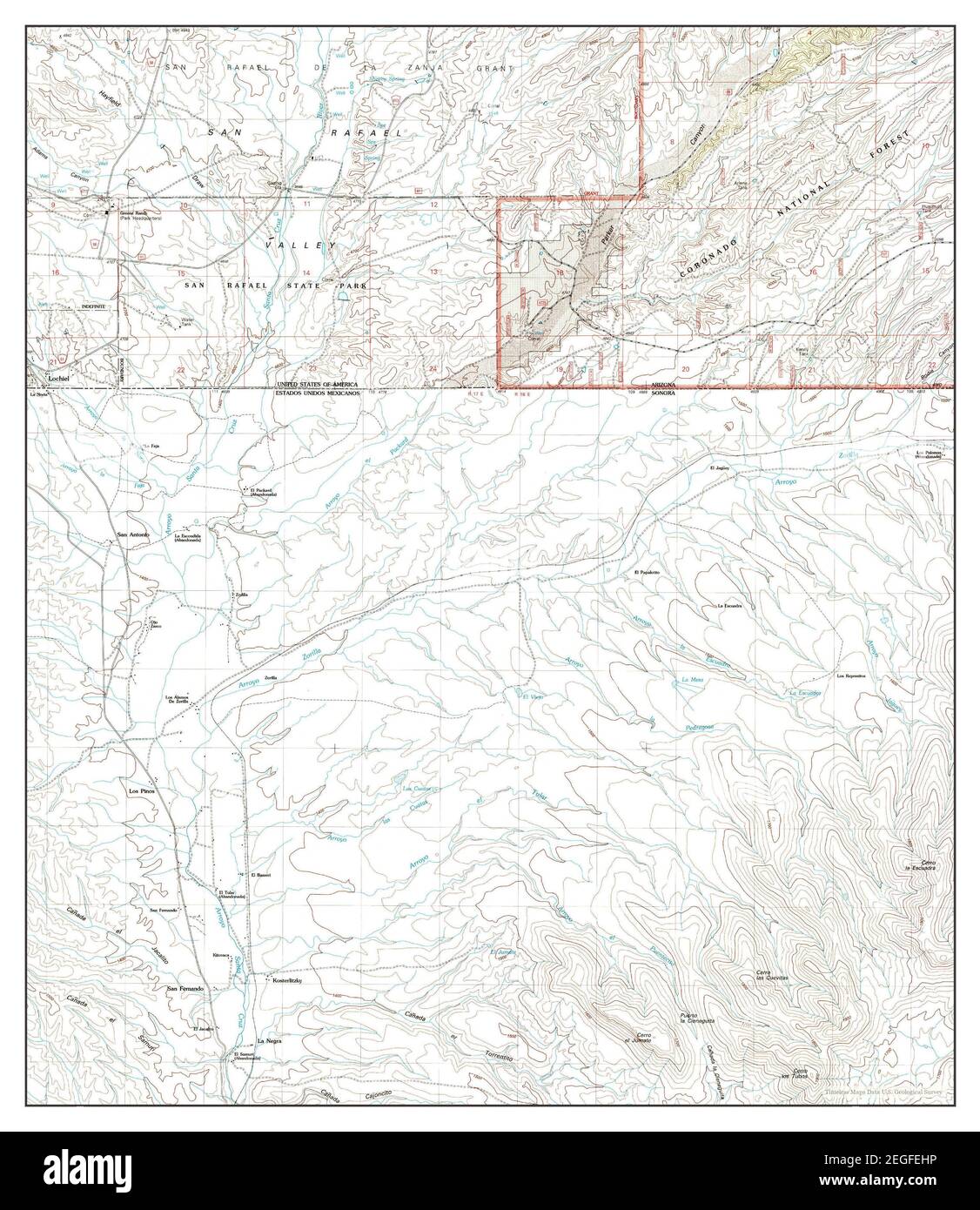 Lochiel, Arizona, map 2004, 1:24000, United States of America by ...