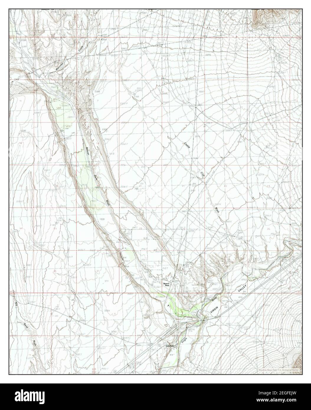 Littlefield, Arizona, map 1985, 1:24000, United States of America by ...