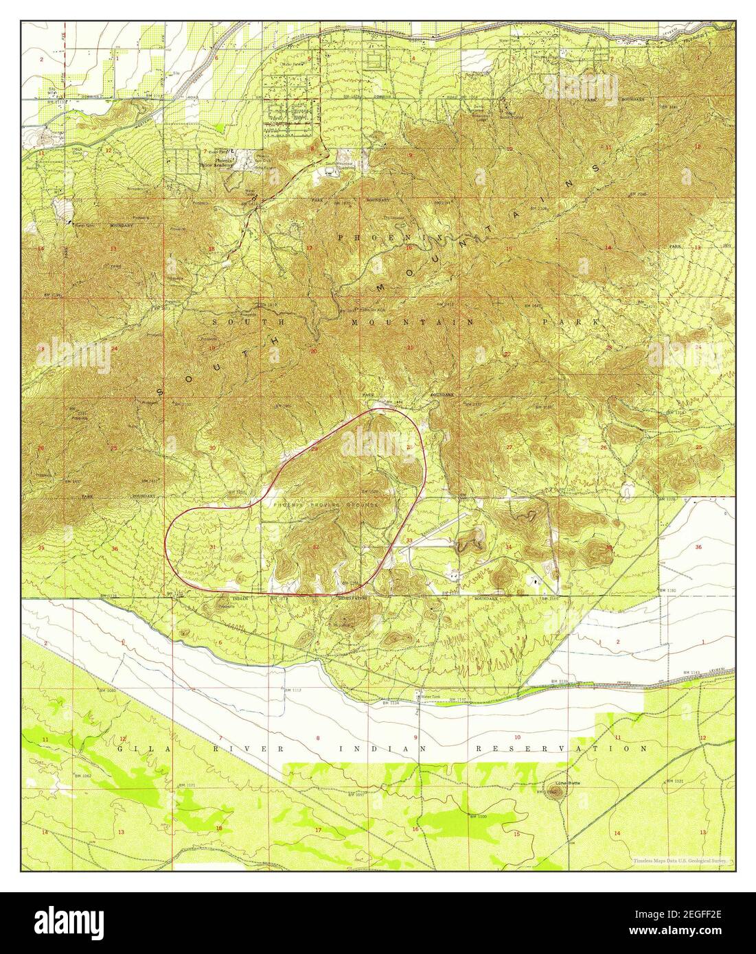 Lone Butte, Arizona, map 1952, 1:24000, United States of America by ...