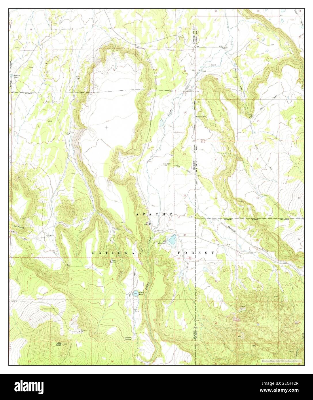 Loco Knoll, Arizona, map 1968, 1:24000, United States of America by ...