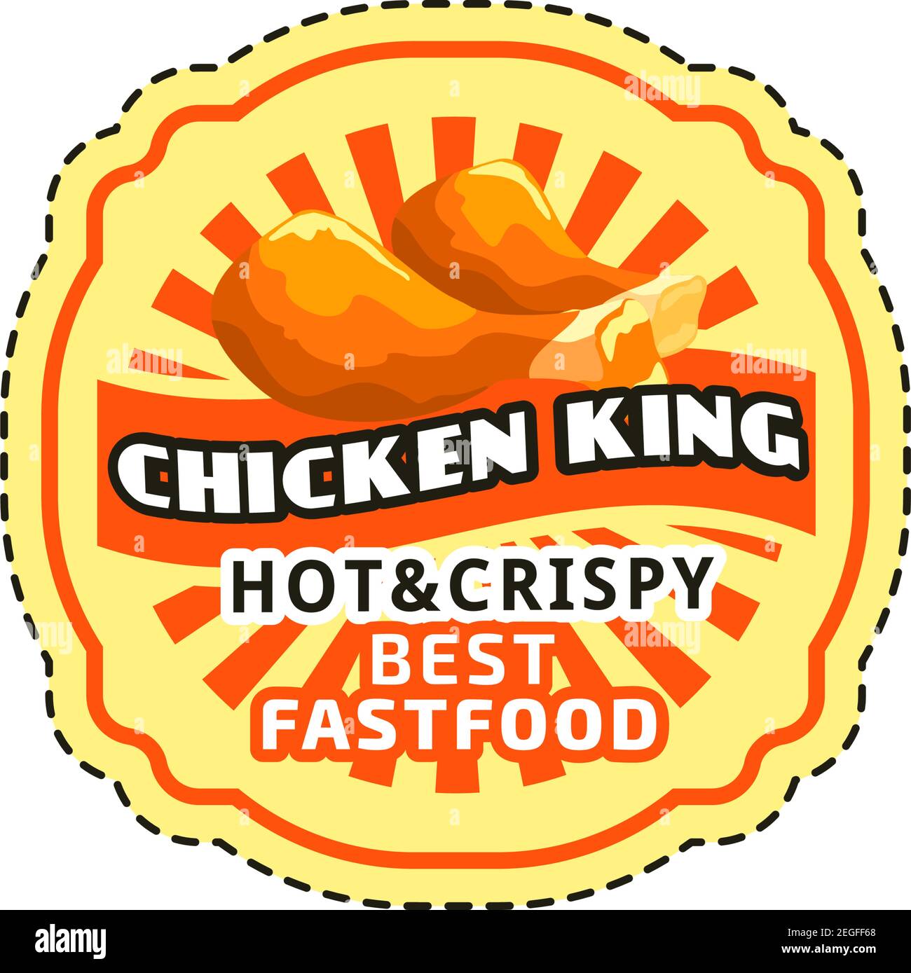 Breaded chicken nuggets Stock Vector Images - Alamy