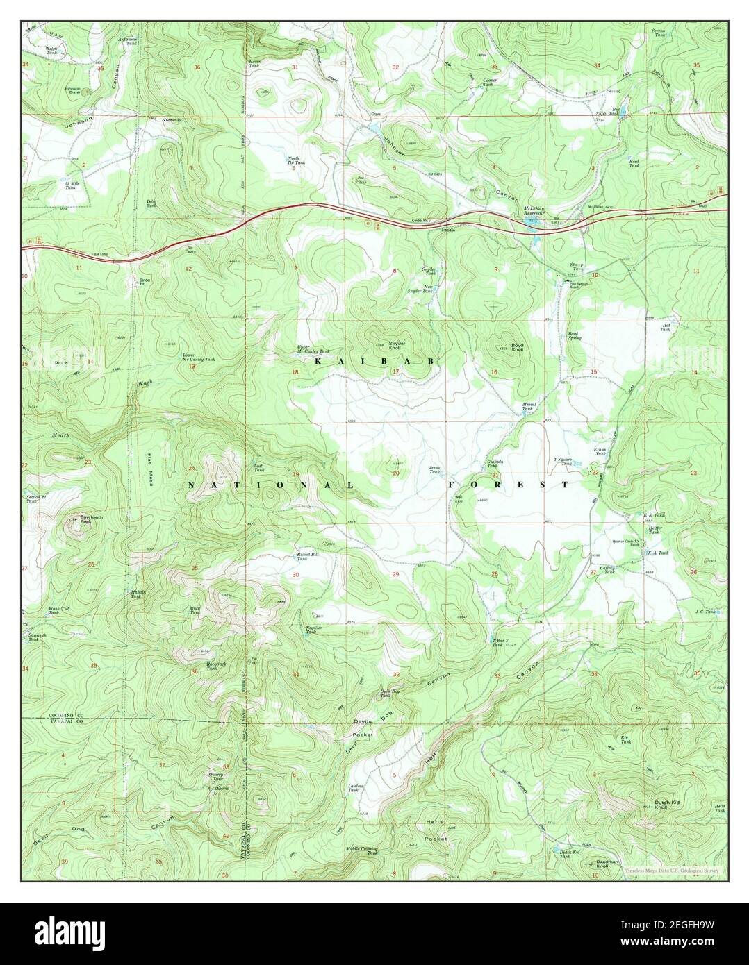 McLellan Reservoir, Arizona, map 1979, 1:24000, United States of ...