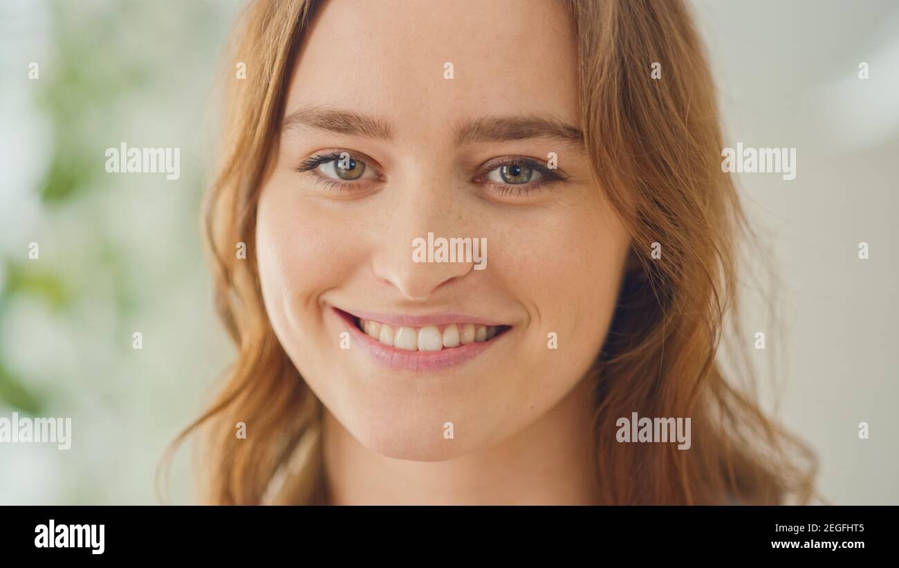 Positive woman white teeth smiles hi-res stock photography and images ...
