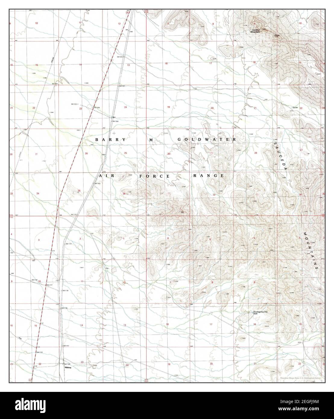 Midway, Arizona, map 1996, 1:24000, United States of America by ...