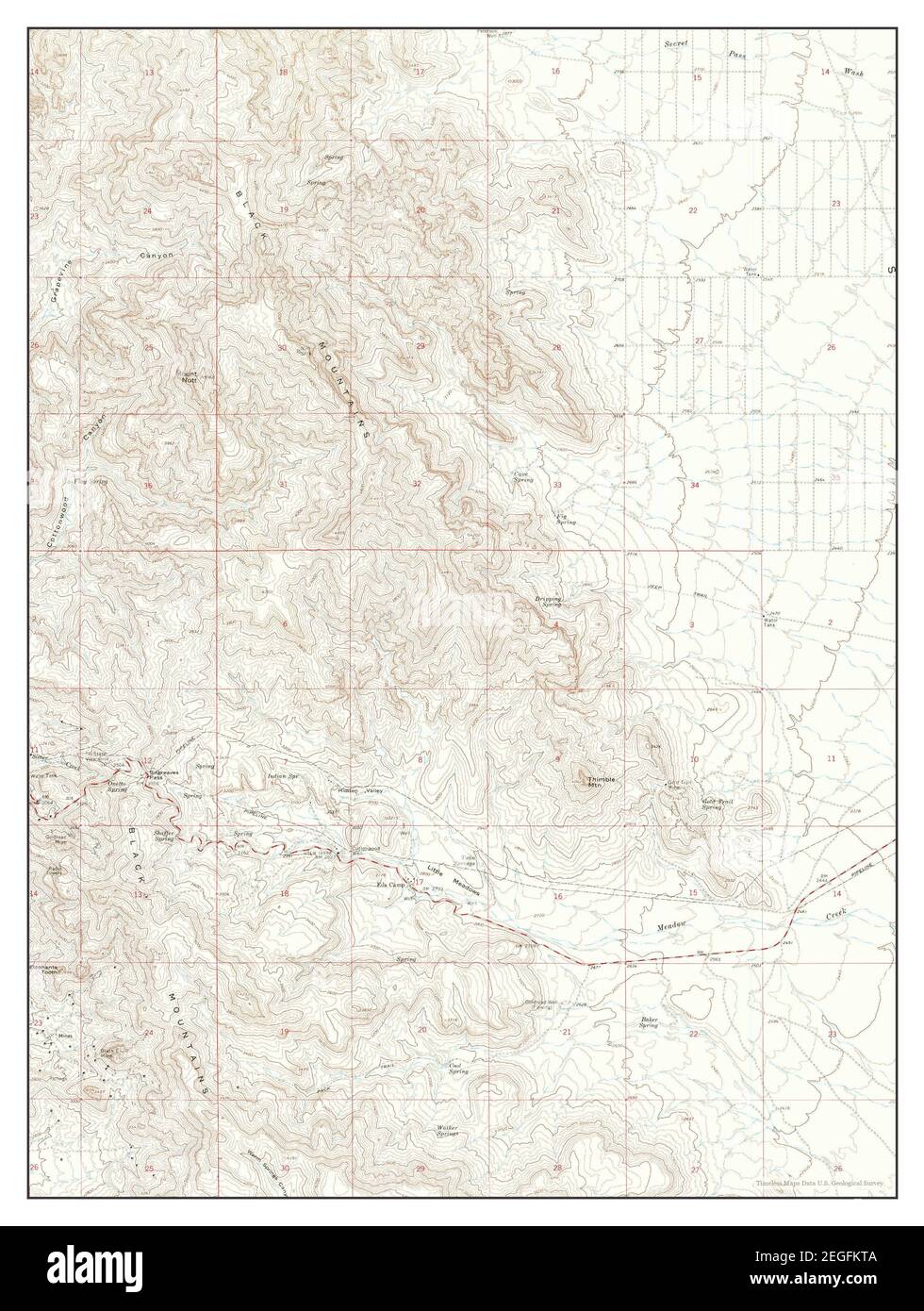 Mount Nutt, Arizona, map 1967, 1:24000, United States of America by ...
